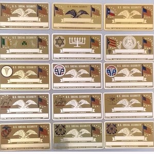 Custom Engraved Metal Social Security ID Card - Etsy