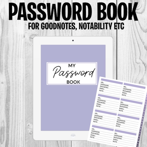 Password Book - Etsy Australia