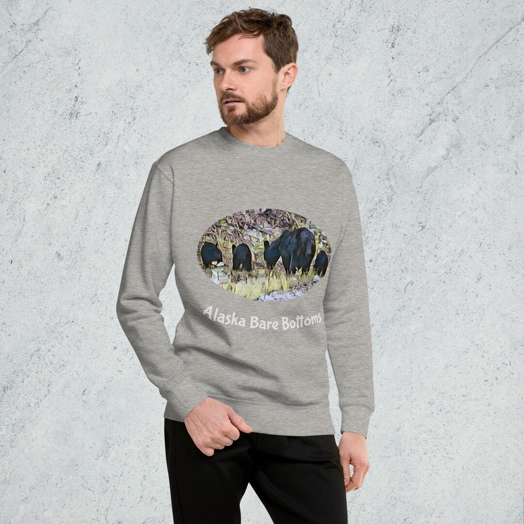 Alaskan Clothing - Alaska Bare Bottoms Pencil Drawing Unisex Premium ...