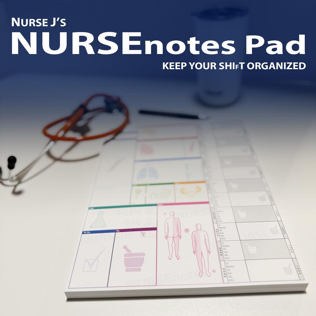 NEW Nursenotes Pad : Patient H&P Notepad for Nurses, Nps, Nursing ...