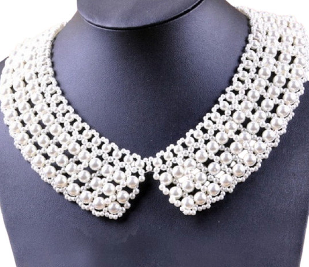 Pearl Collar Adjustable - Etsy