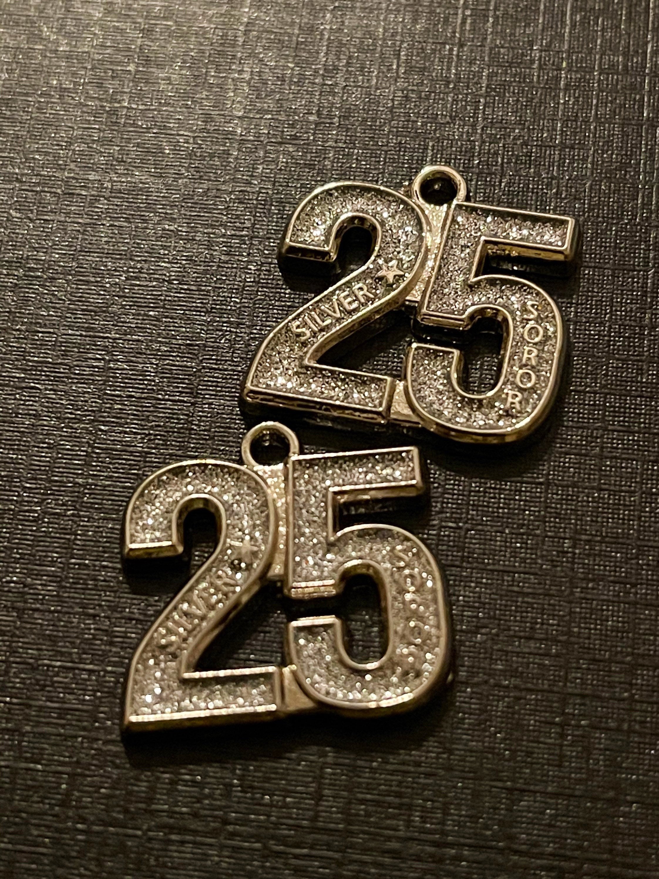 Silver Charm 25 Years - Etsy