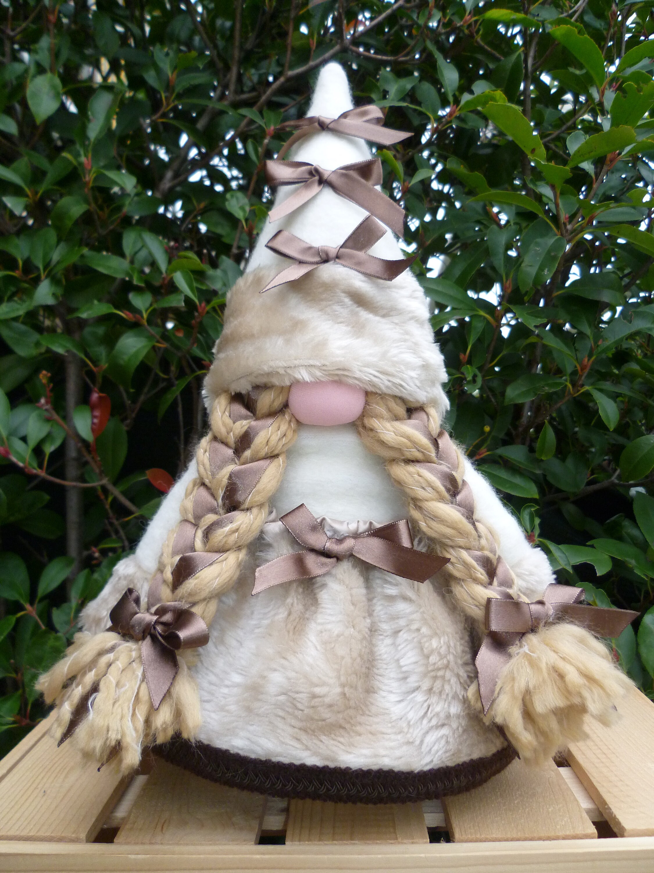 Shabby-chic Female Gnome, Gnome, Wedding Gift Gnome, Swedish Tomte ...