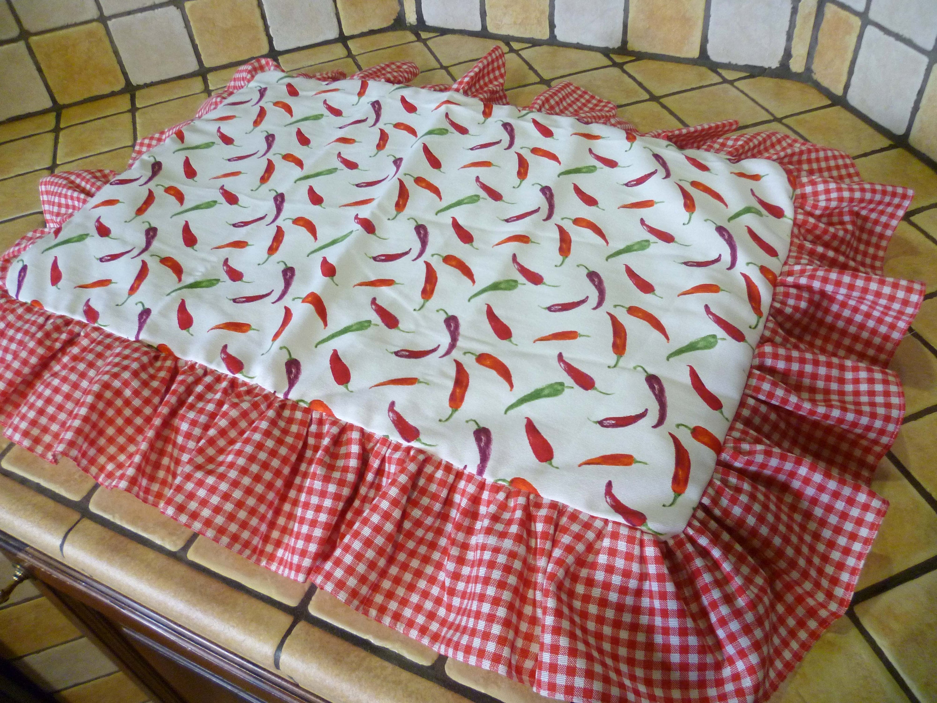 Red Chili Peppers Stove Top Cover, Cook Top Cover, Red Chillies Stove ...