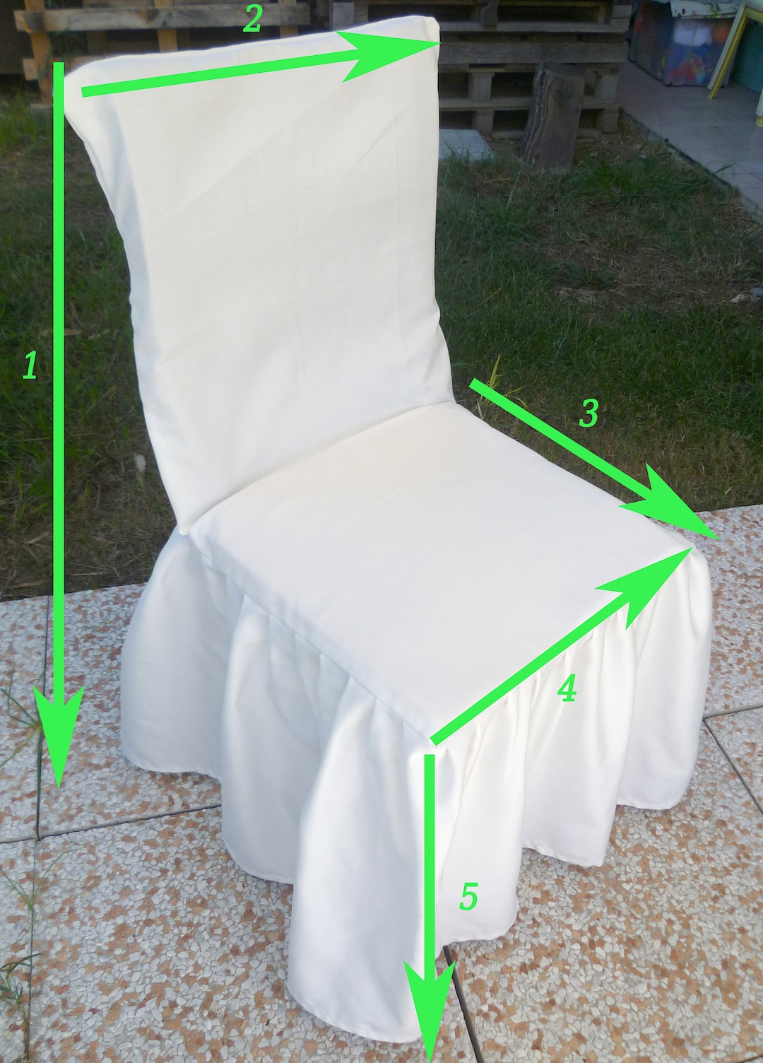 Custom Chair Cover With Color of Your Choice, Wedding Chair Cover With ...