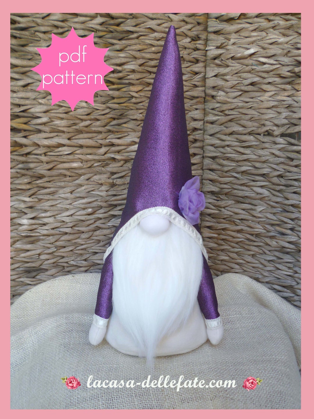 Gnome PDF Pattern, Gnome Tutorial, Gnome Pattern, Pdf Sewing Pattern ...