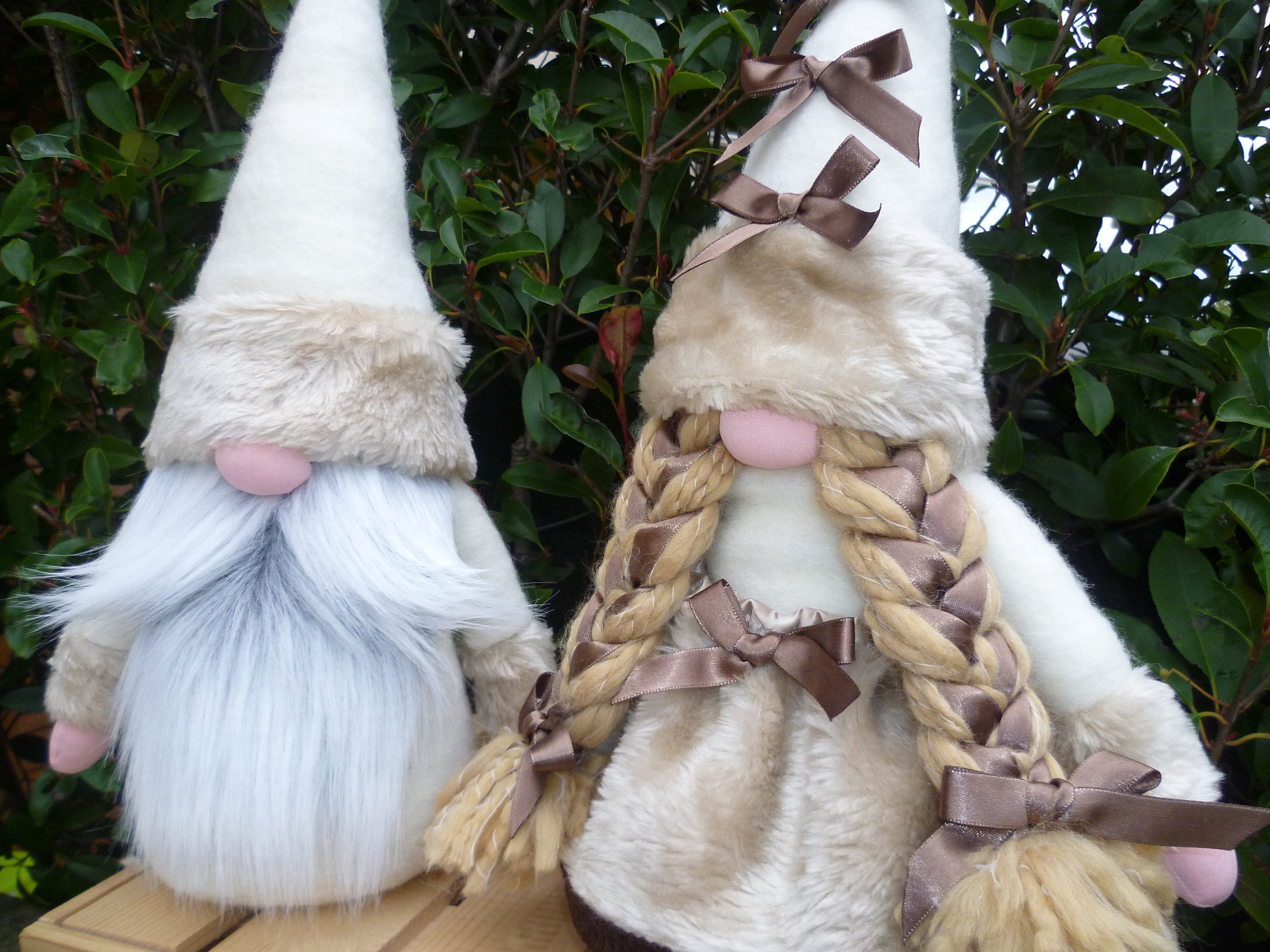 Shabby-chic Female Gnome, Gnome, Wedding Gift Gnome, Swedish Tomte ...
