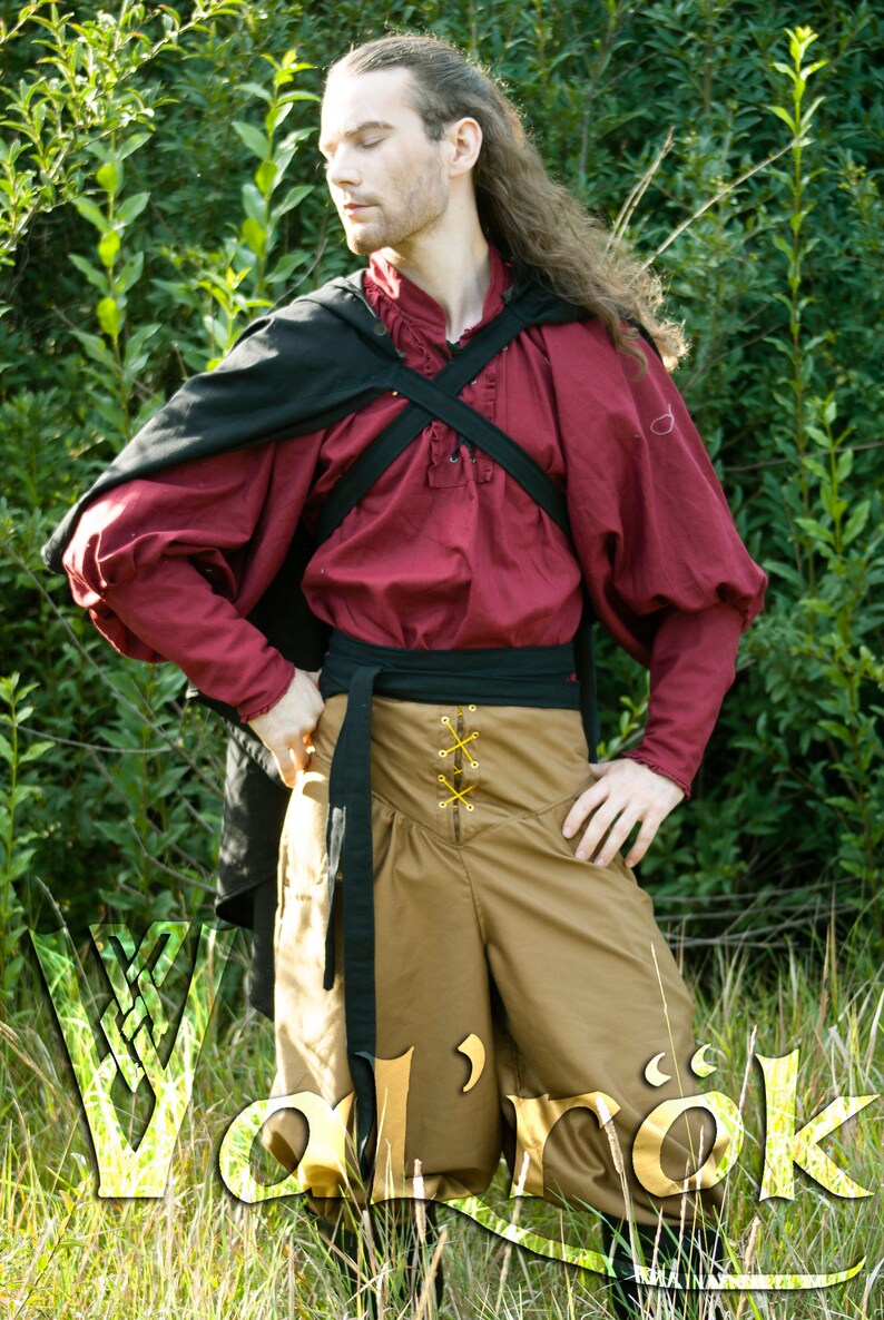 Rogue Cloak by Val'rök Man Hooded Cape Black Hood LARP - Etsy Canada