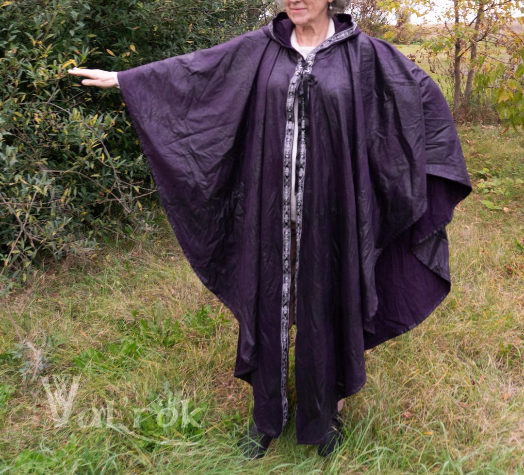 Cleric Cloak Purple Suede by Val'rök Unique Item Ready Ot Ship - Etsy