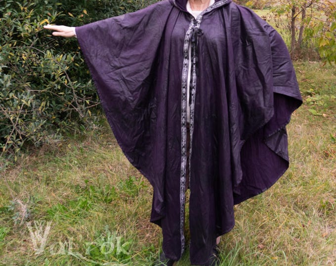 Cleric Cloak Purple Suede by Val'rök Unique Item Ready Ot Ship - Etsy