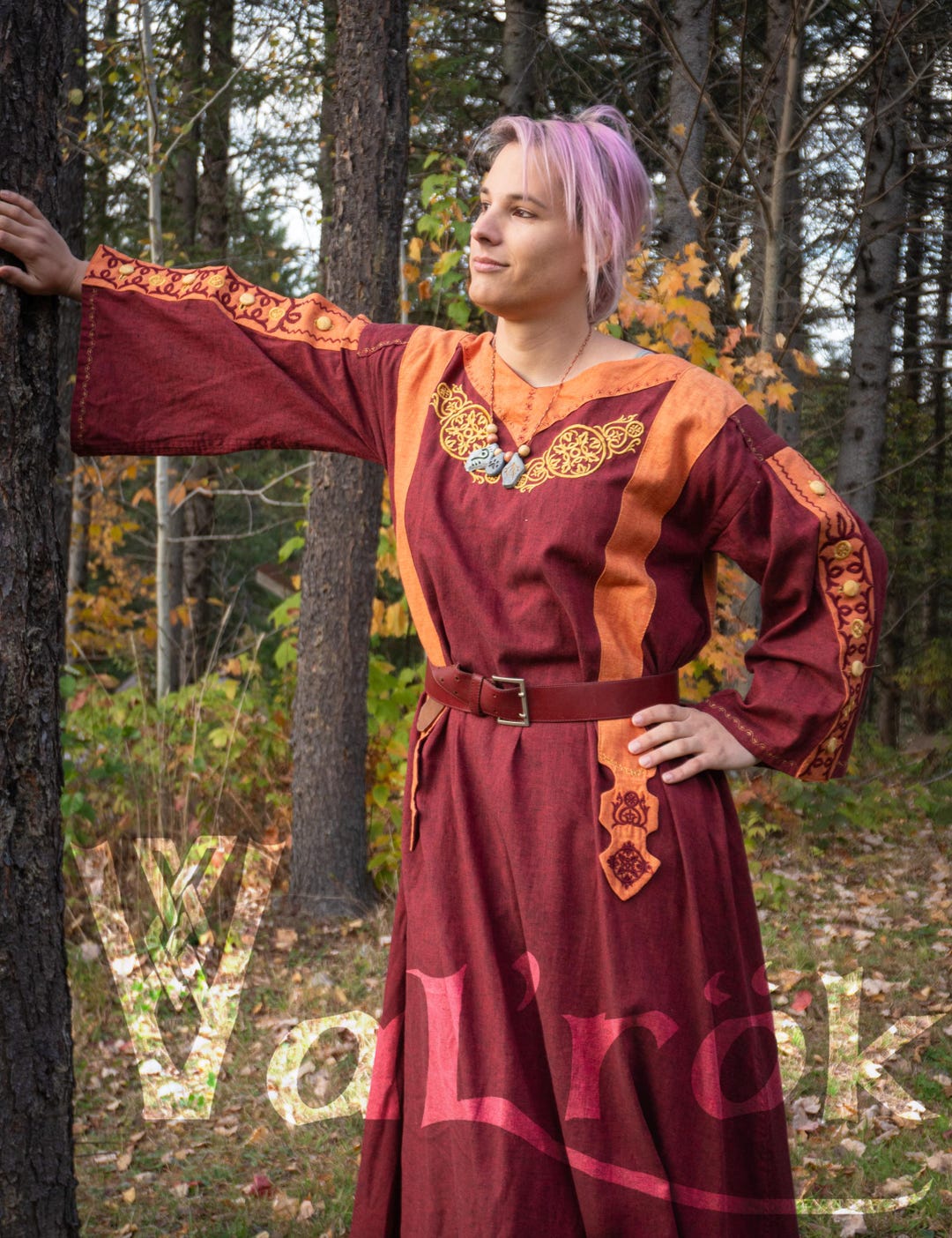 Tunic or Dress ''coptish'' With Embroideries by Val'rök in Linen Coptic ...