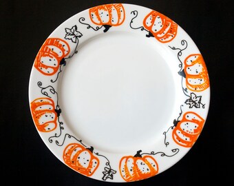 Halloween plate | Etsy