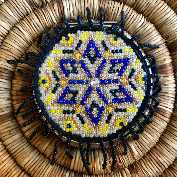 Beaded Mirror - Etsy