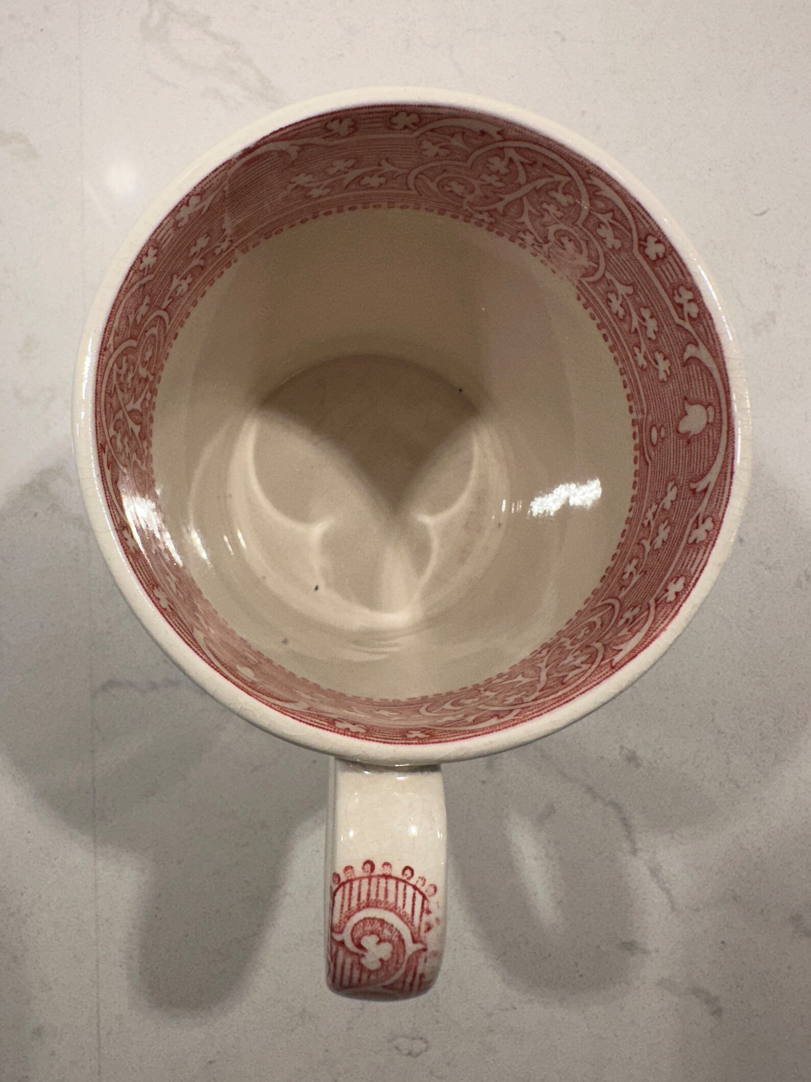 Antique Rare Red Transferware Mug/tankard roselle by W. A. & Co ...