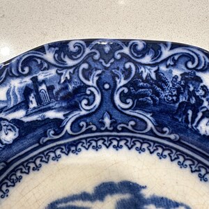 Lovely Flow Blue Staffordshire 9in Plate watteau Doulton & Co.1900-1910 ...