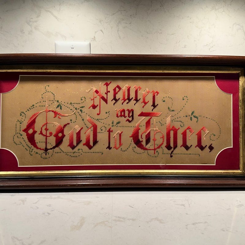 Victorian Motto Sampler - Etsy