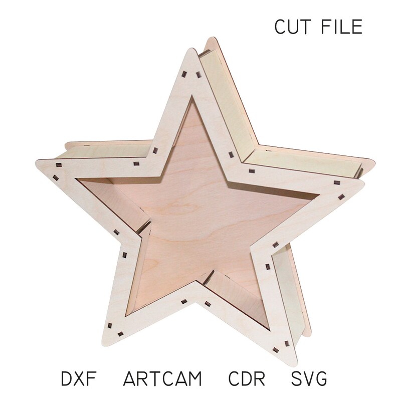 DXF files for laser Star Vector projects for CNC router and | Etsy
