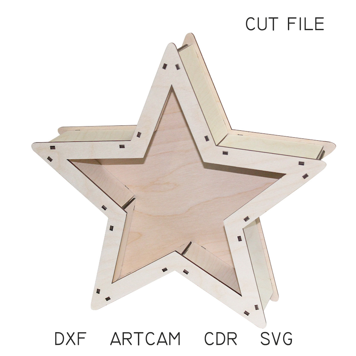 DXF files for laser Star Vector projects for CNC router and | Etsy