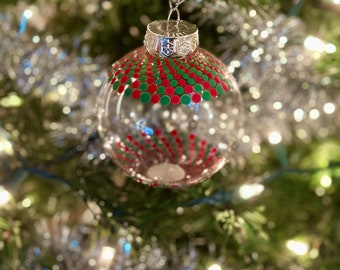 Handpainted Ornament Dot Art Christmas Ornament - Etsy