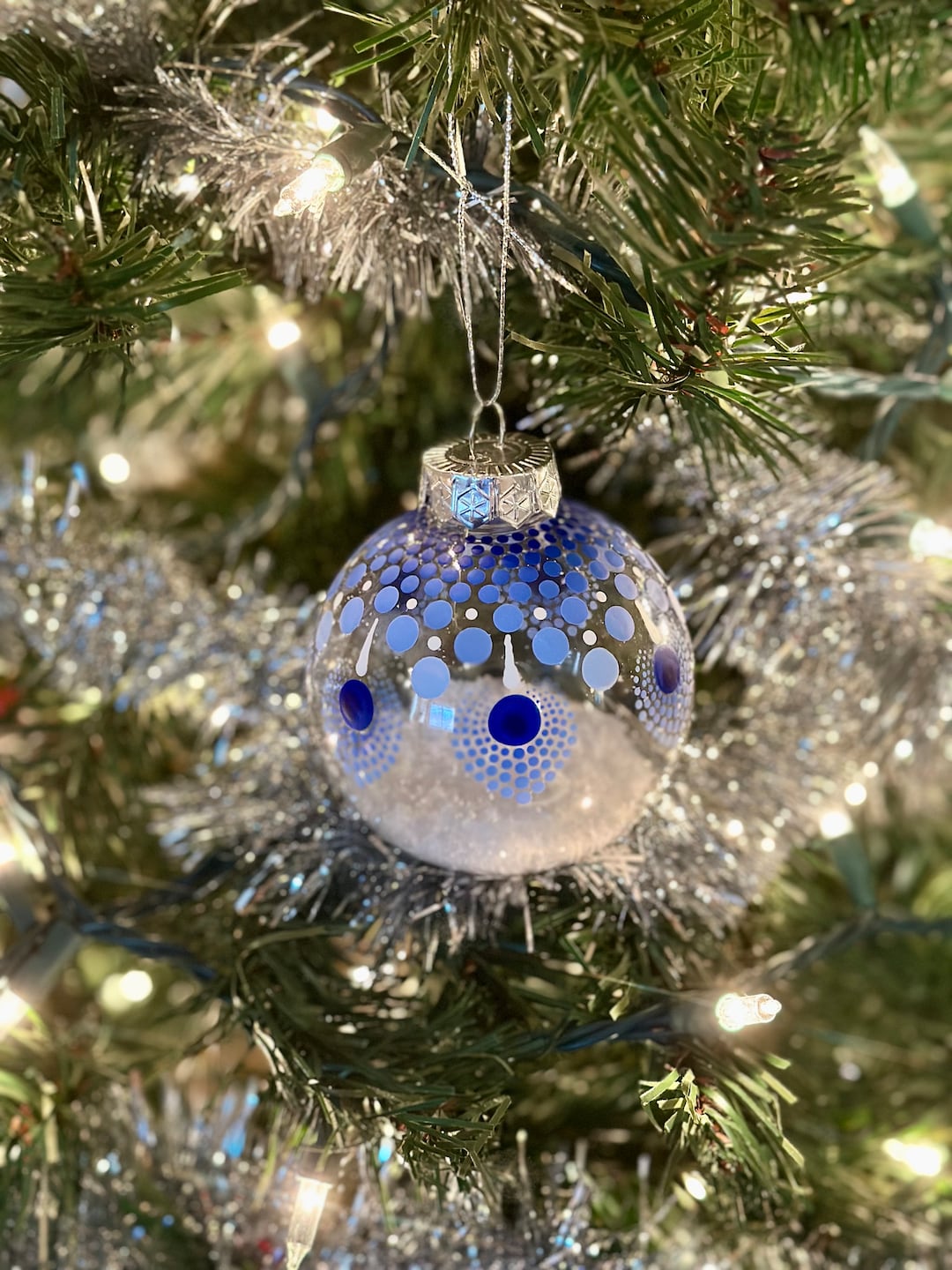 Handpainted Ornament | Dot Art | Christmas Ornament - Etsy