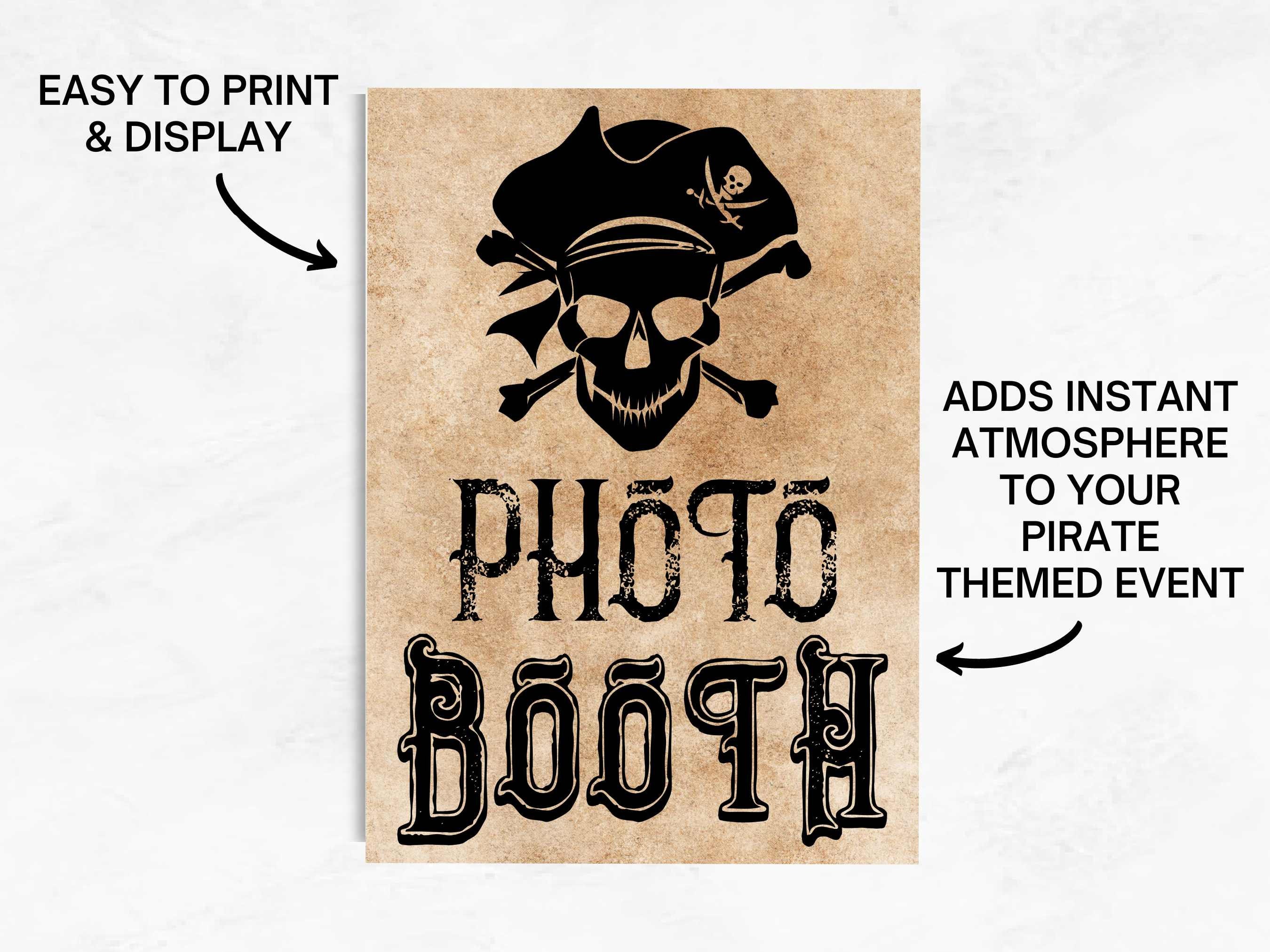 Pirate Party Decorations - Themed Photo Booth Sign - Etsy