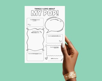 All About My Pop Questionnaire - Etsy