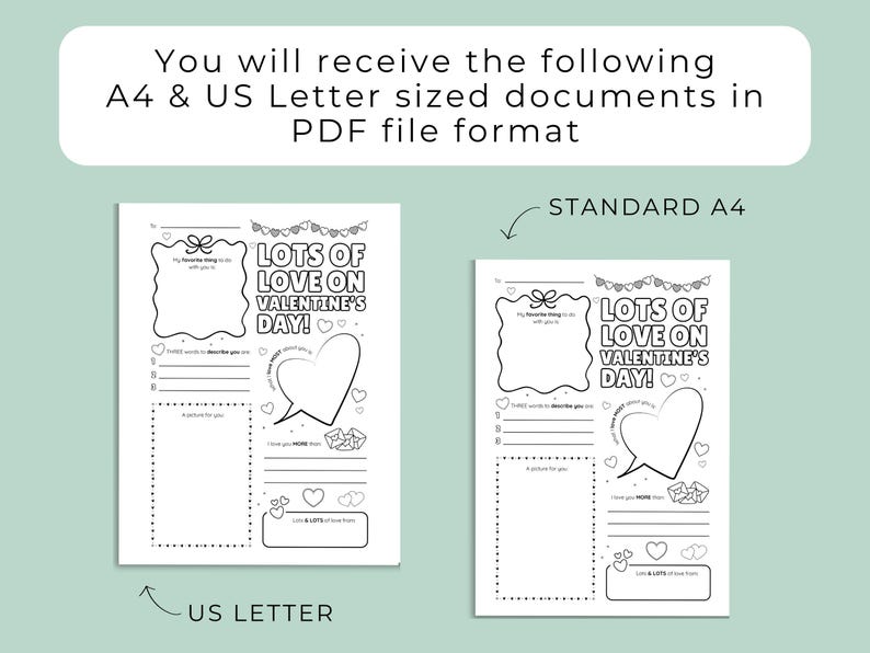 Fill in the Blanks Valentine's Day Card, DIY Card Idea, Grandparents ...