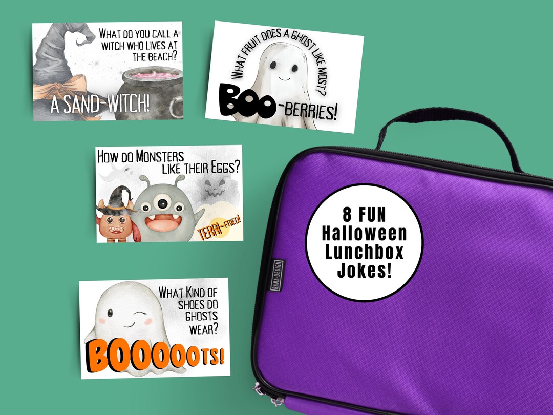 Lunchbox Jokes . Halloween Lunch Box Jokes . Lunchbox Notes - Etsy
