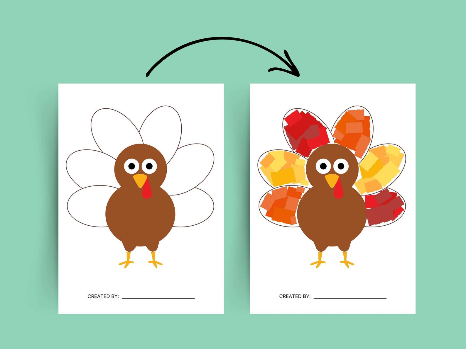 Thanksgiving Activity Kids . Thanksgiving Activity . Cut and Glue Craft ...