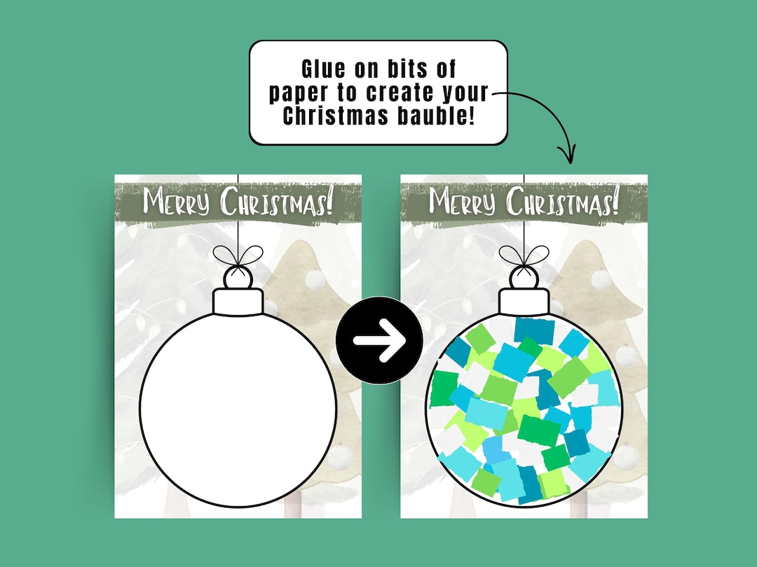 Christmas Crafts . Christmas Cut and Paste Activity - Etsy