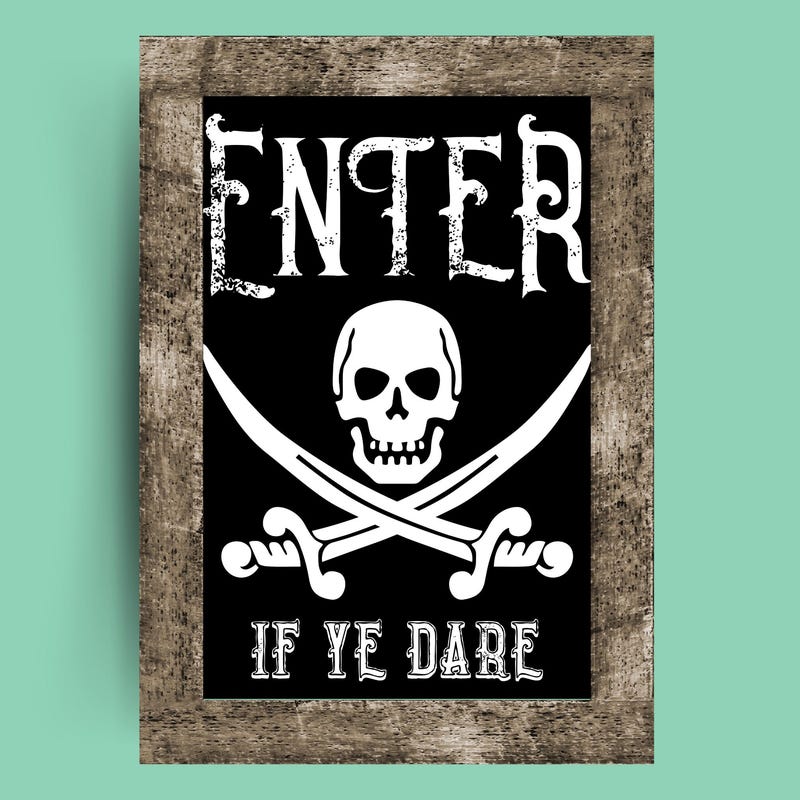 Pirate Signs - Etsy