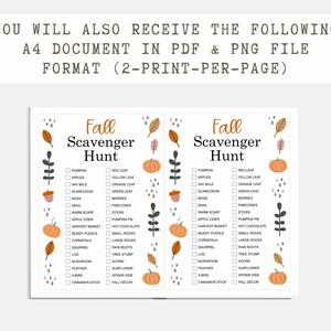 Fall Scavenger Hunt . Fall Printables - Etsy