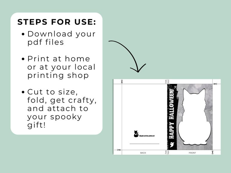 Halloween Cat Craft, Halloween Cut and Paste Activity, Spooky Arts and ...