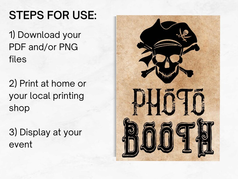Pirate Party Decorations - Themed Photo Booth Sign - Etsy Australia