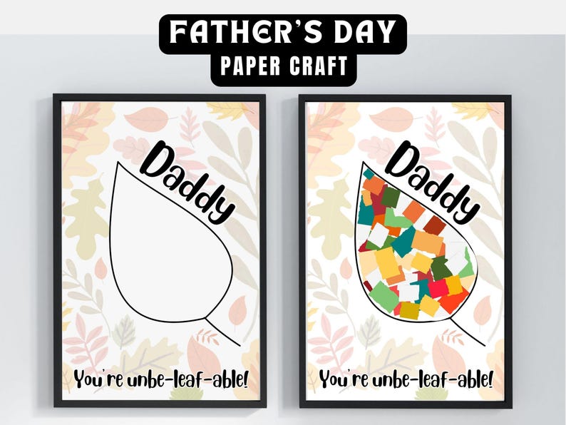 Fathers Day Card From Kids . Paper Craft - Etsy