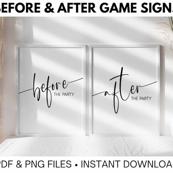 Bachelorette Before and After Signs - Etsy