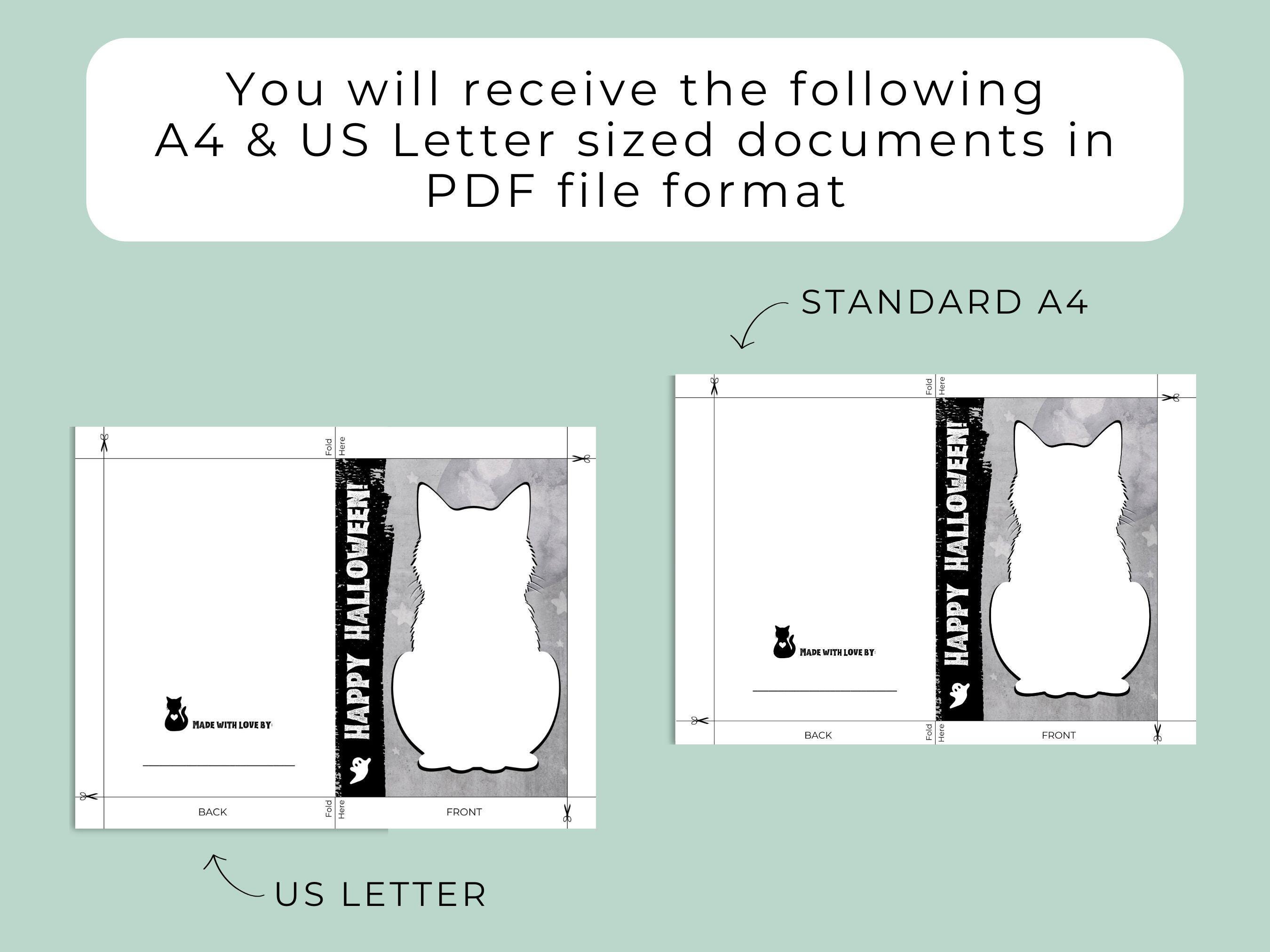 Halloween Cat Craft, Halloween Cut and Paste Activity, Spooky Arts and ...