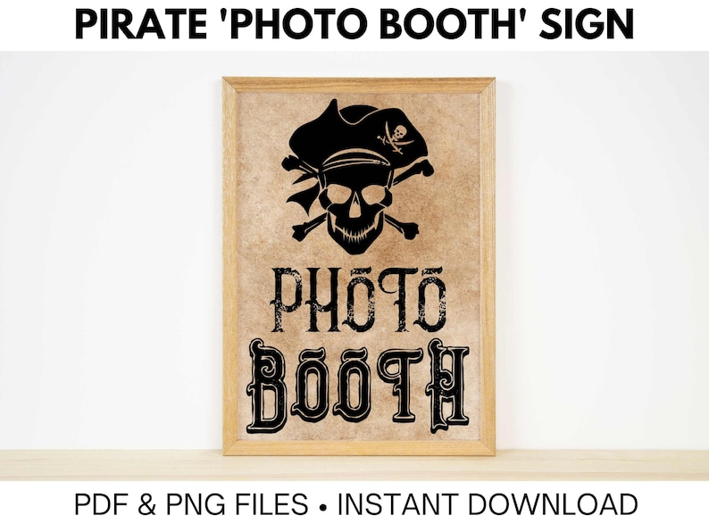 Pirate Party Decorations Themed Photo Booth Sign - Etsy
