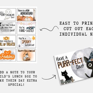 Halloween Lunchbox Notes . Spooky Lunch Box Notes - Etsy Australia