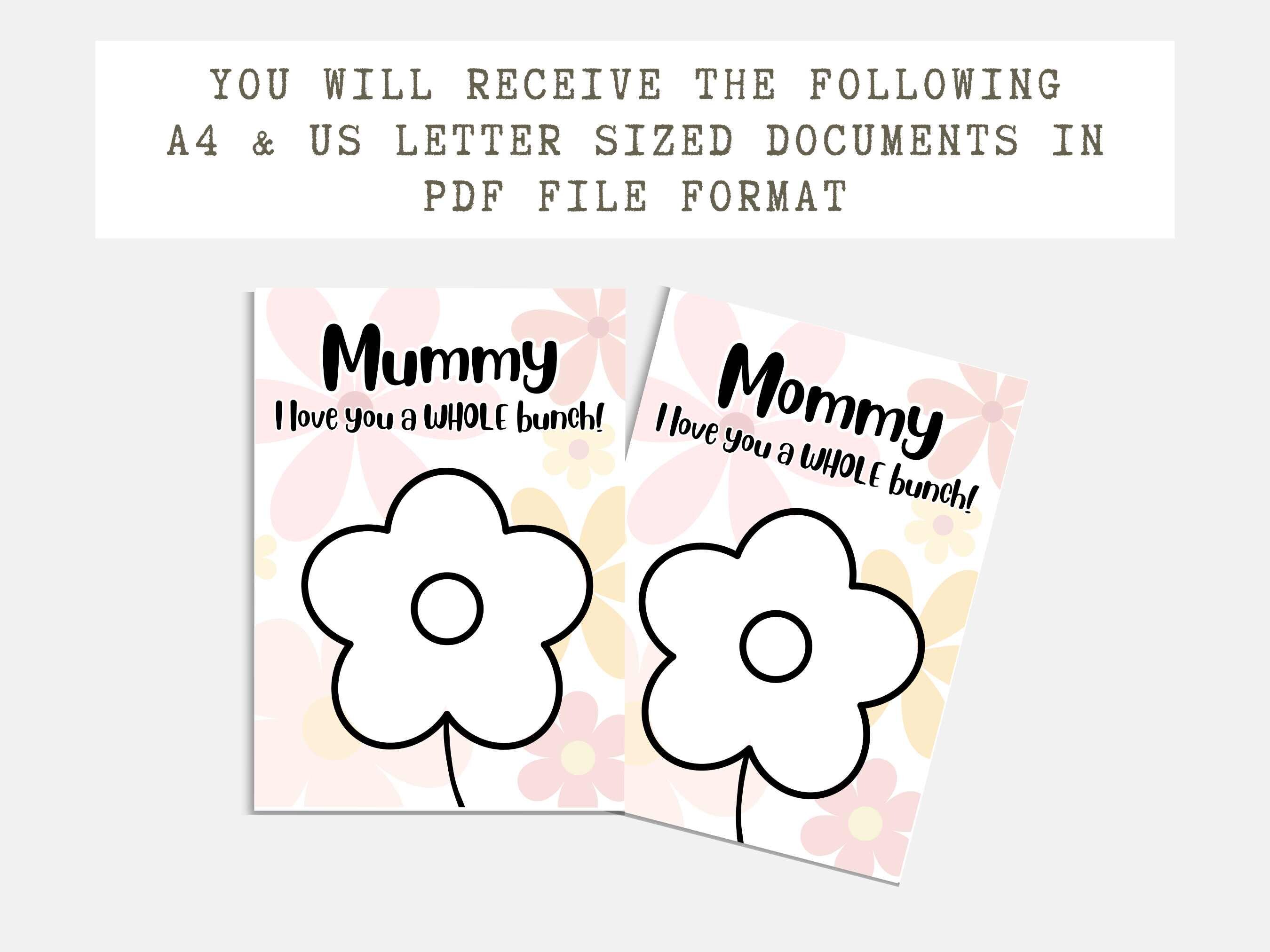 Mothers Day Craft Preschool . Mothers Day Cut and Paste Activity - Etsy