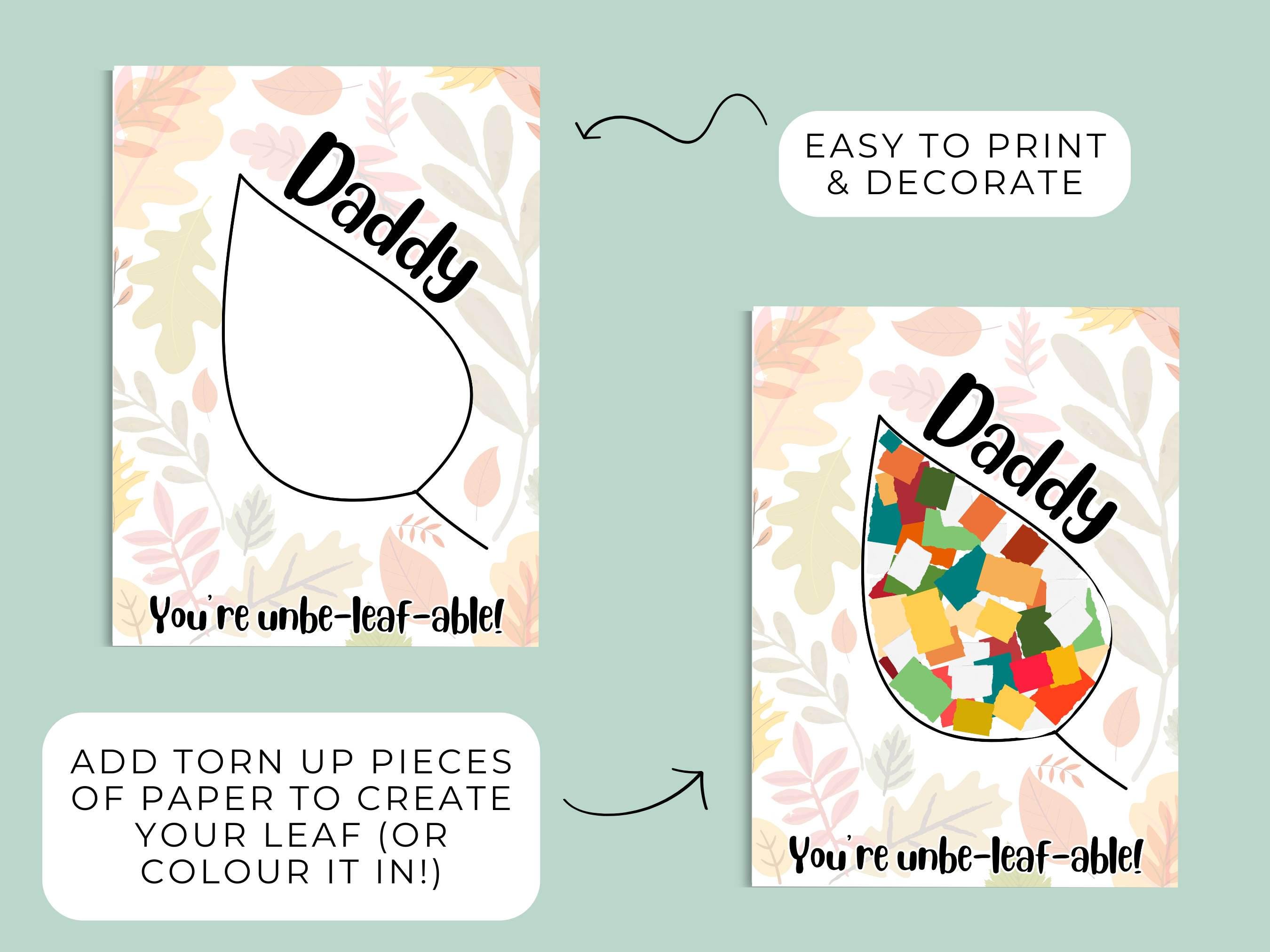 Fathers Day Card From Kids . Paper Craft - Etsy