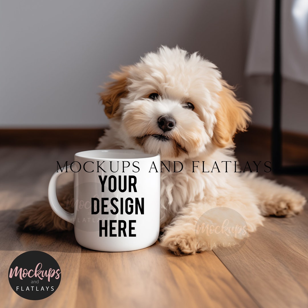Coffee Cup Mockup | Dog Mockup | Lifestyle Mock up | Cute Dog Mockup ...