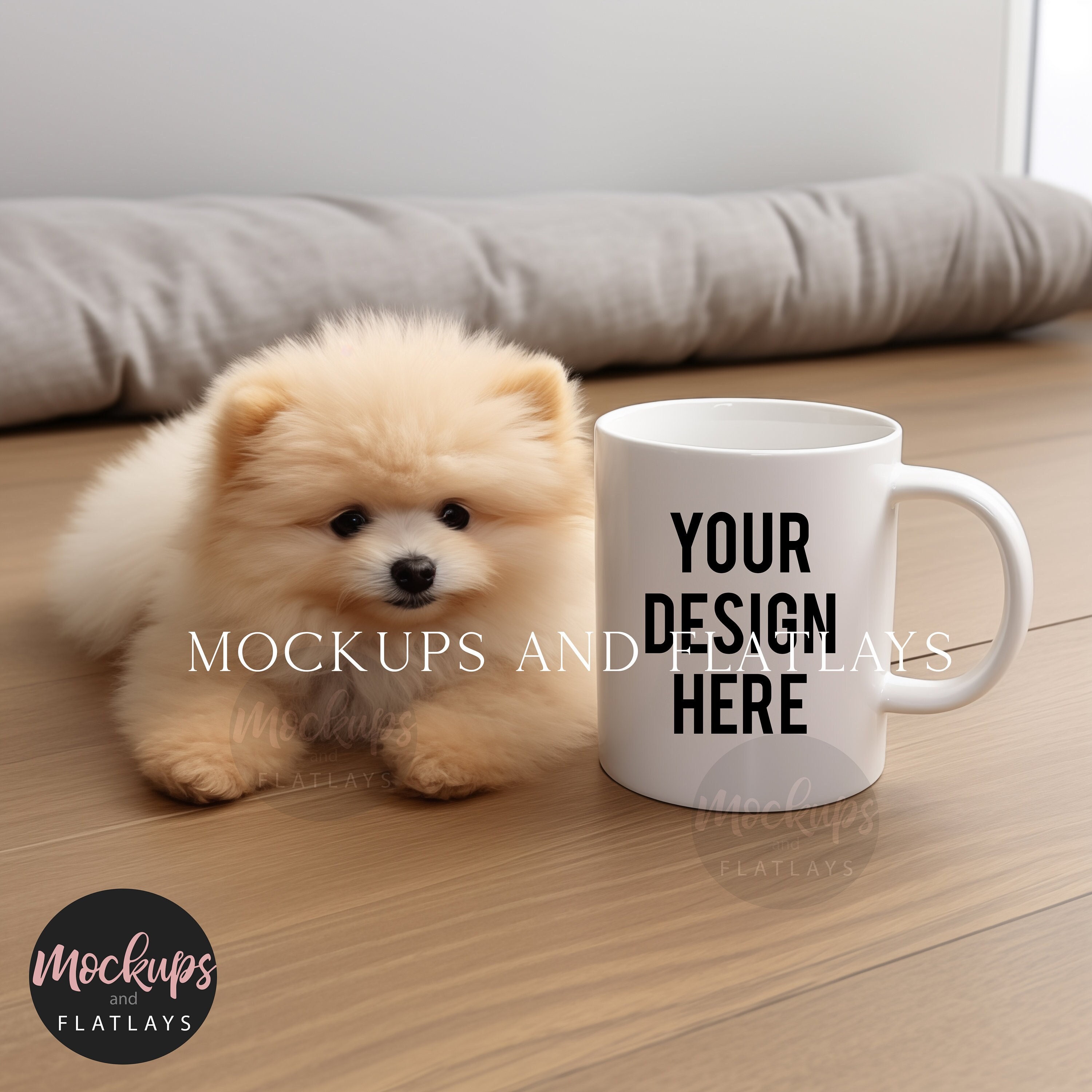 Coffee Cup Mockup | Dog Mockup | Lifestyle Mock up | Cute Dog Mockup ...