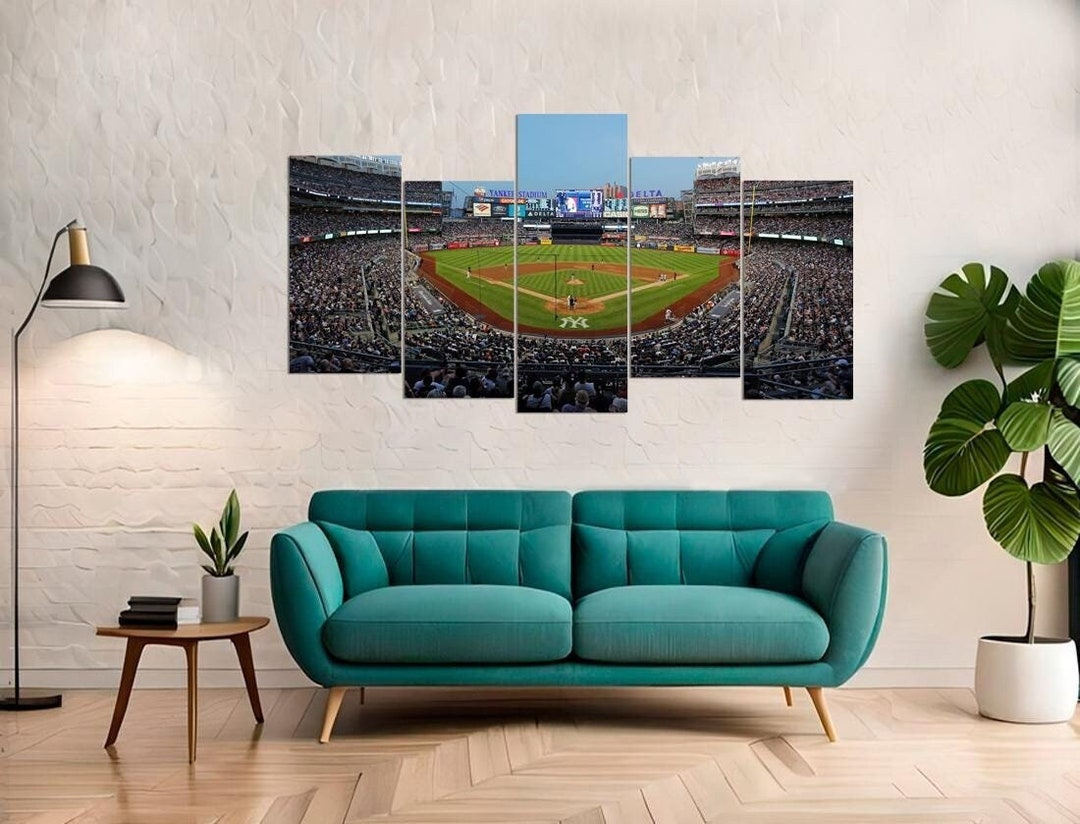 Yankee Stadium Framed Canvas Print, New York Large Wall Art, Sport ...