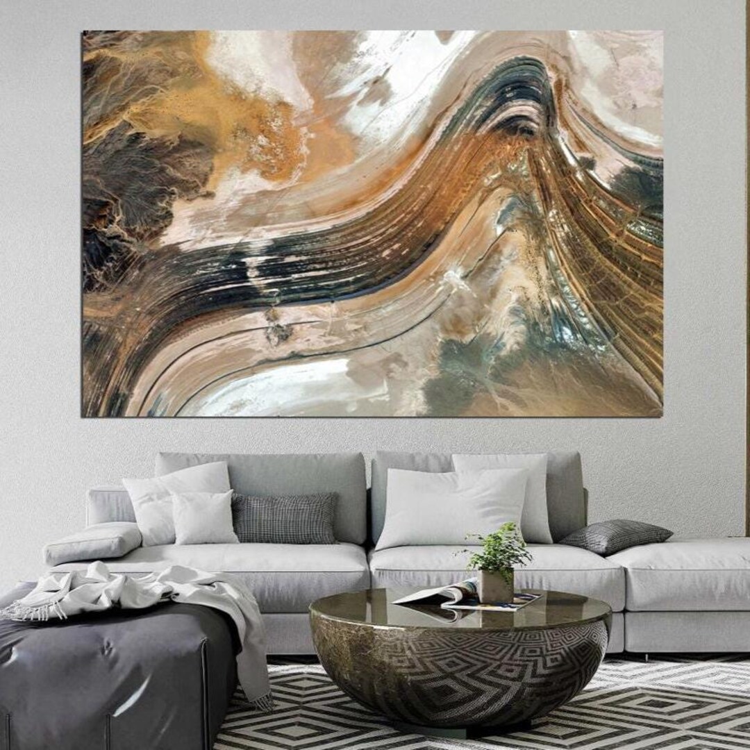 Abstract Wood Roots Wall Decor, Naturalism Landscape Large Canvas Print ...