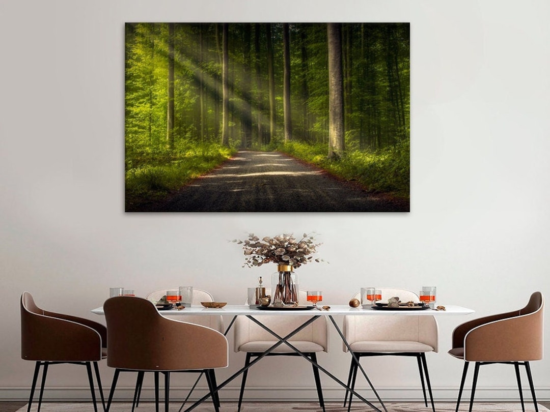 Forest Large Wall Art Landscape Photo Nature Canvas Wall Art Tree Decor ...