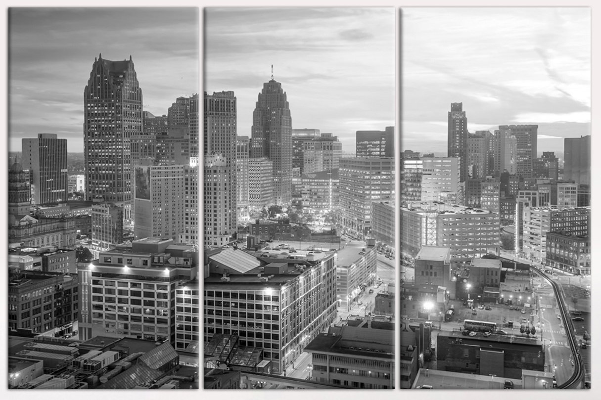 Detroit Skyline Downtown Detroit City Photography Michigan | Etsy