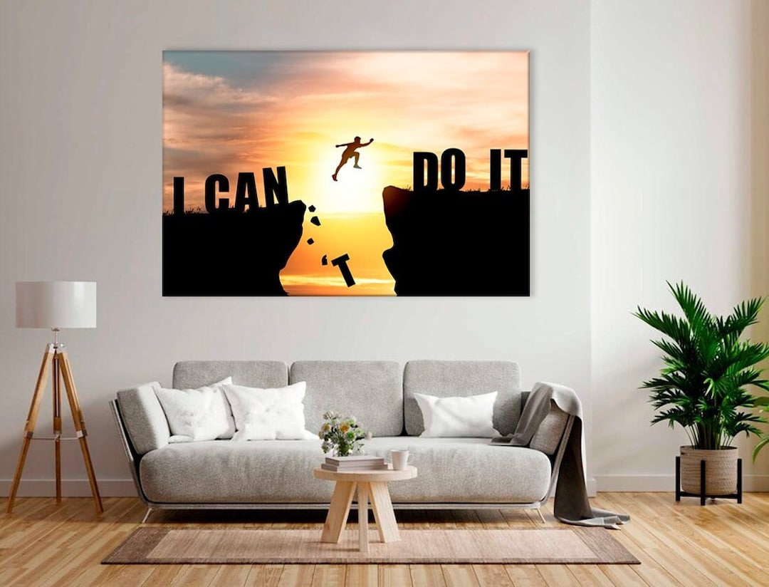 Inspiring Motivational Quotes Canvas Print for Walls I Can't Do It ...