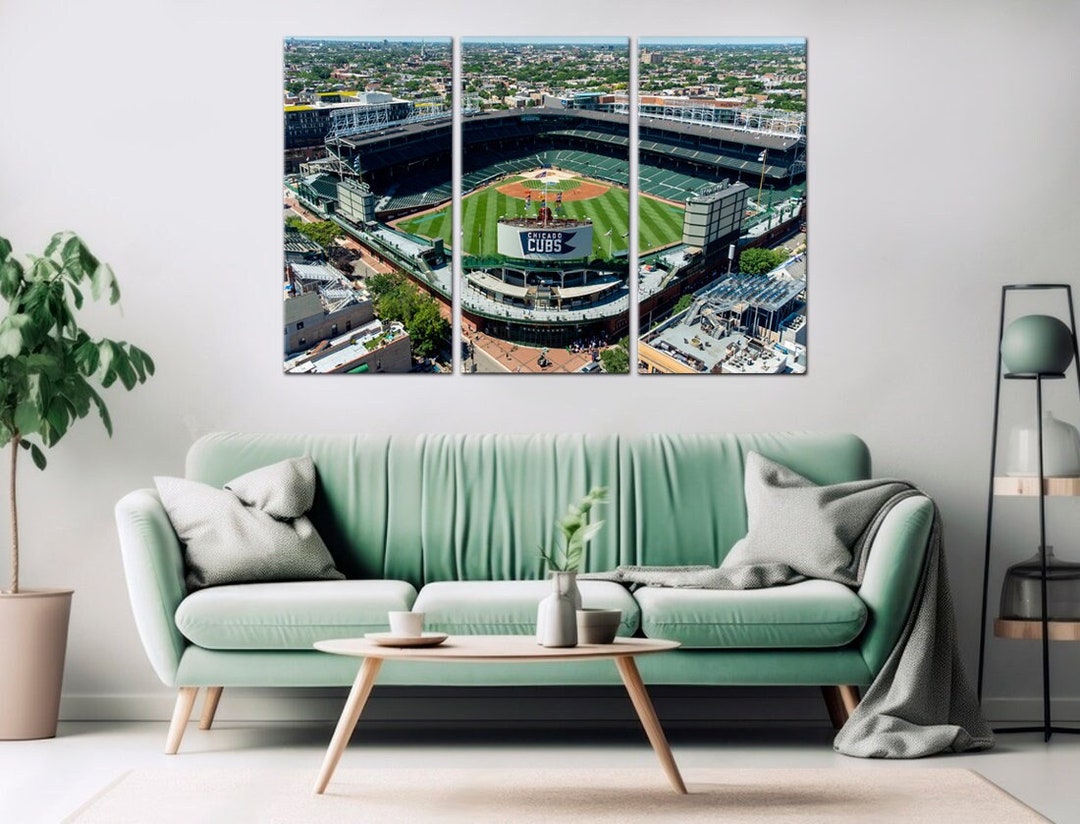 Wrigley Field Wall Art Chicago Canvas Print Stadium Décor Sport Framed ...