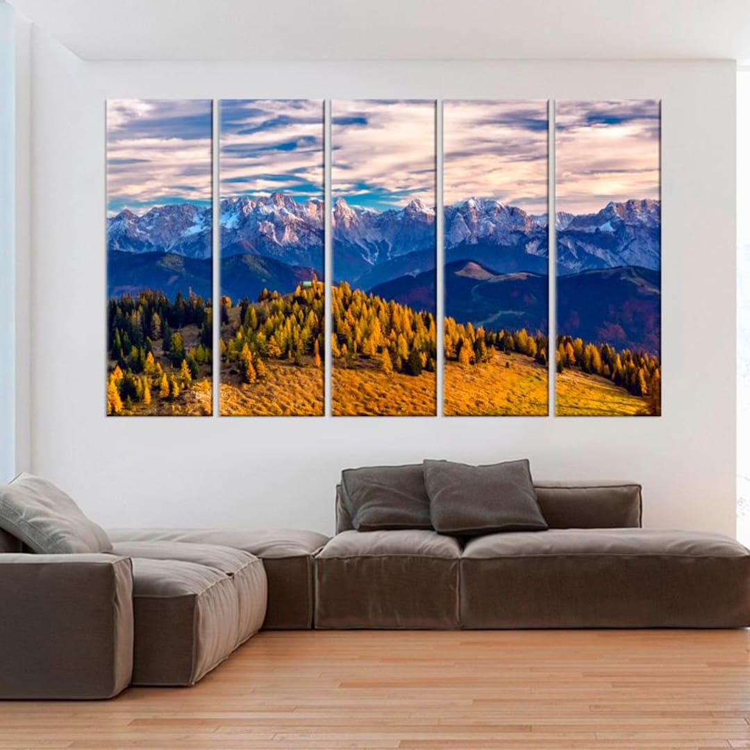 Nature Wall Art Mountain Scenery Wall Decor Fashion Home Decor Big ...